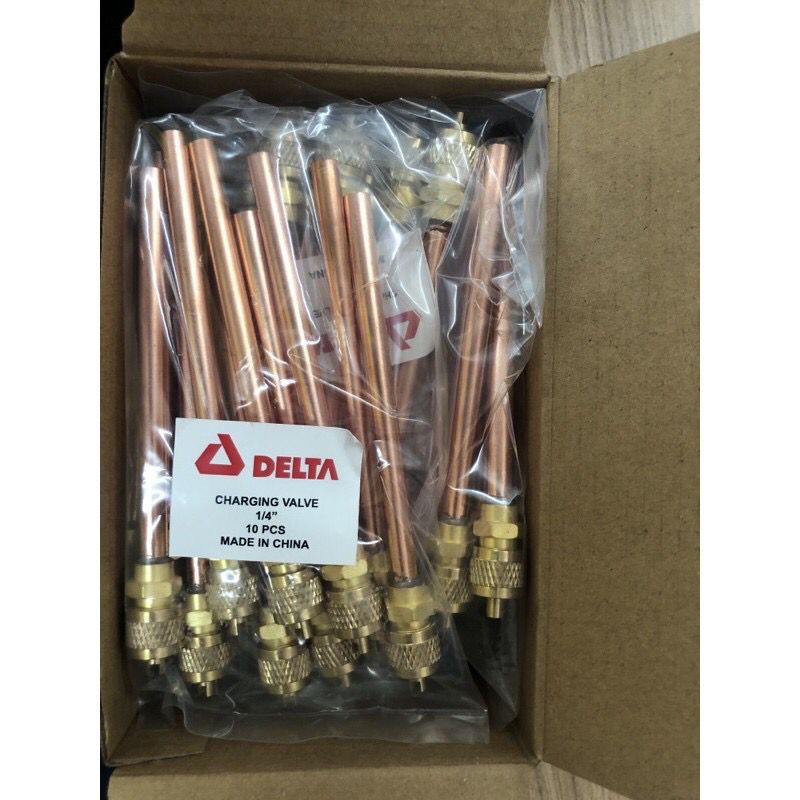 ACCESS VALVE DELTA 1/4" Heavy Duty Copper Charging / Refrigeration ...