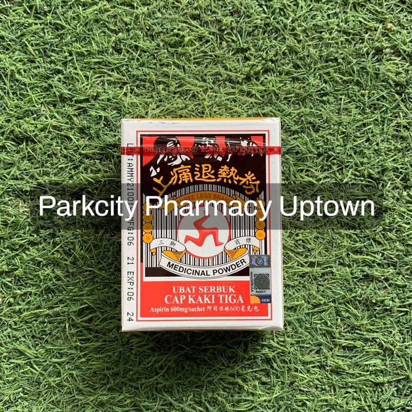 Three Legs Medicinal Powder (Aspirin 600mg) 12s 0096 | Shopee Malaysia