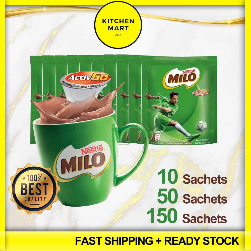 MILO ACTIVGO 15g Malaysia Senang Bawa Sachet, Senang Bancur Pek 10 50 ...
