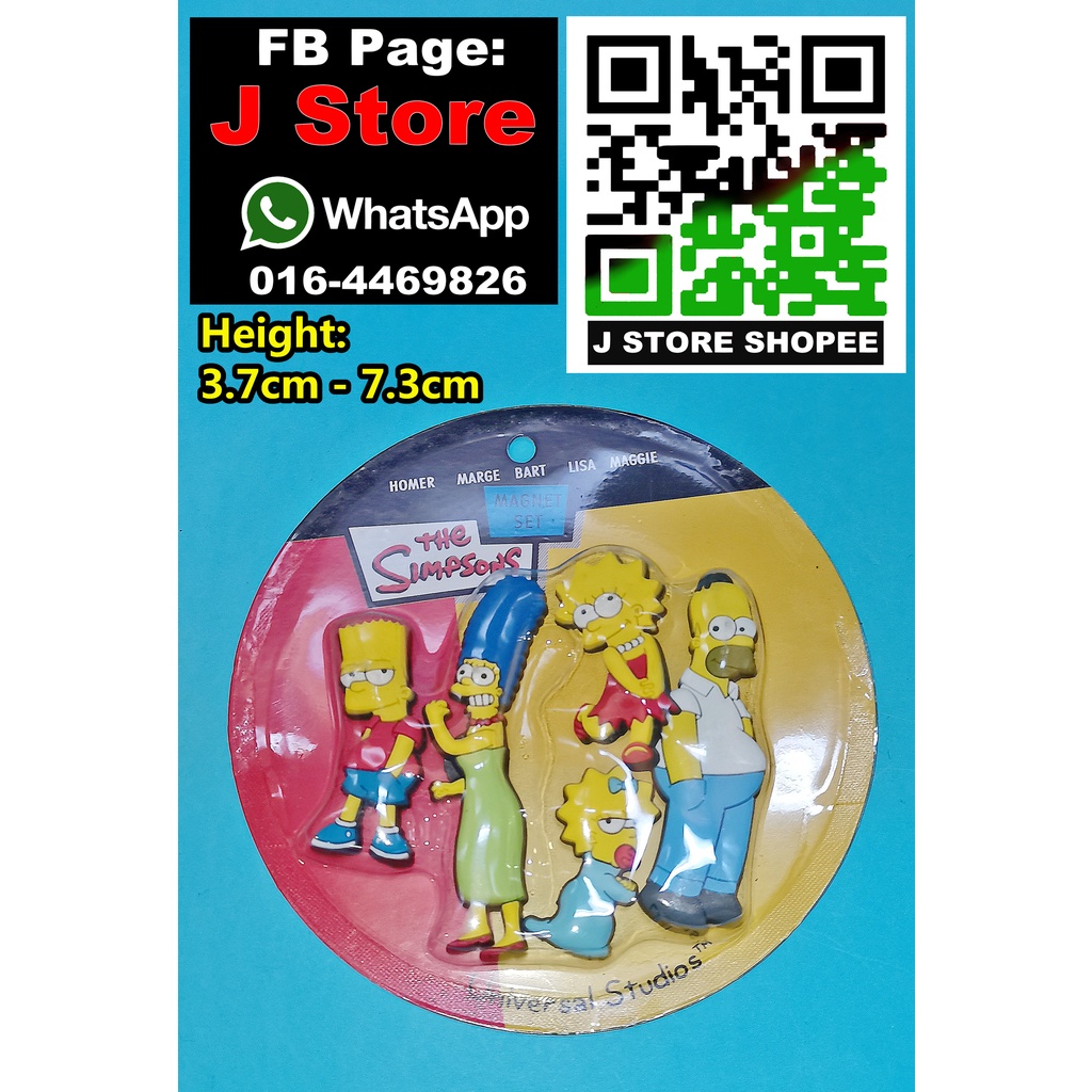 The Simpsons magnet set collection ( J Store ) | Shopee Malaysia