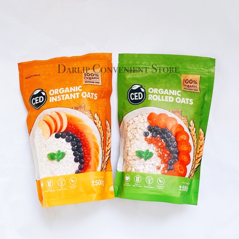 CED 100% Organic Instant Oat 450g Halal 麦片 | Shopee Malaysia