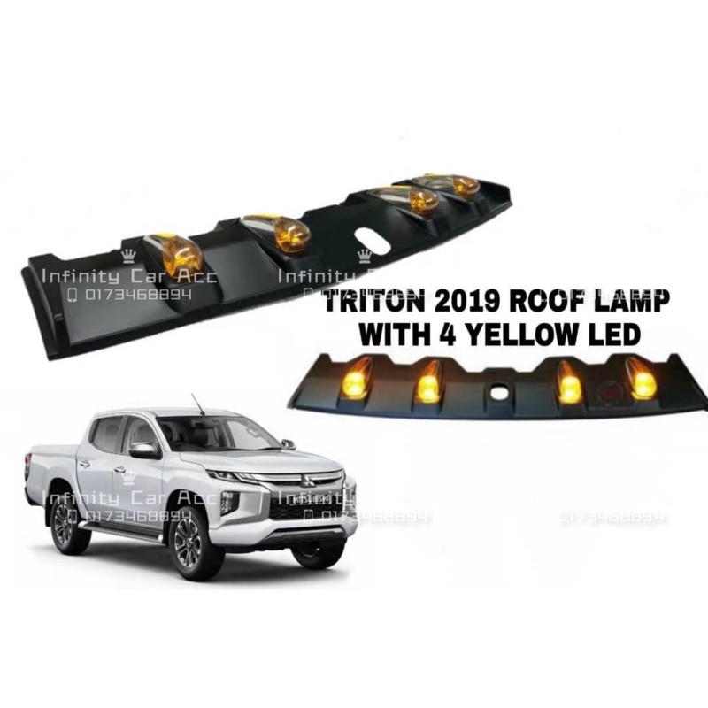 Mitsubishi Triton 2019-2021 Roof Lamp Roof Top 4pcs LED Light | Shopee ...
