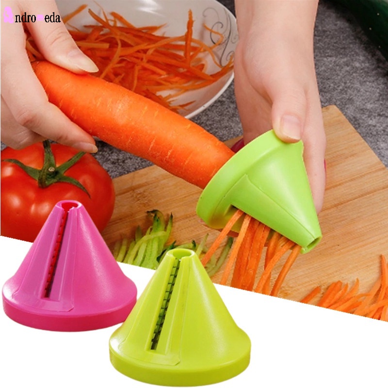 Creative Funnel Shape ABS Plastic Cucumber Carrot Spiral Grater ...