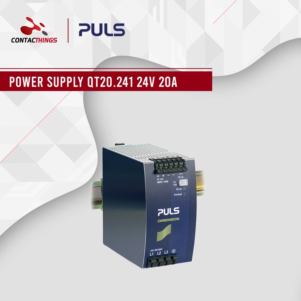 PULS Power Supply QT20.241 24V, 20A | Shopee Malaysia