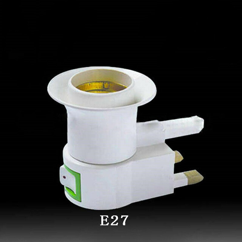 1/2/5PCS 13A E27 UK Plug Bulb Adapter LED Light Socket with Power on ...