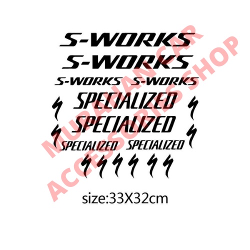 [READY STOCK] Cycling frame Decals S-Works logo Sticker For Road Bike ...
