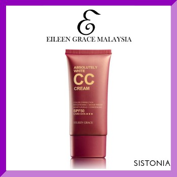 (Ready Stock) Eileen Grace Absolutely White CC Cream (Oil-Free / Moisturizing) 50ml Original ...