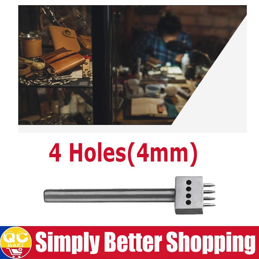 4mm Spacing DIY Hand Perforated Round Stitching Punch Tools Hole Cut ...