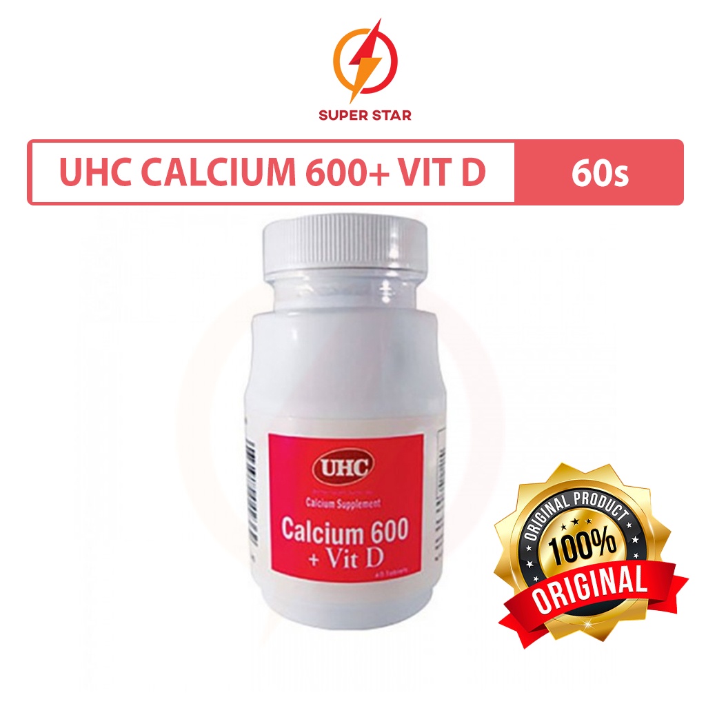 UHC Calcium 600 + Vitamin D 60 Tablets (Exp 06/23) | Shopee Malaysia
