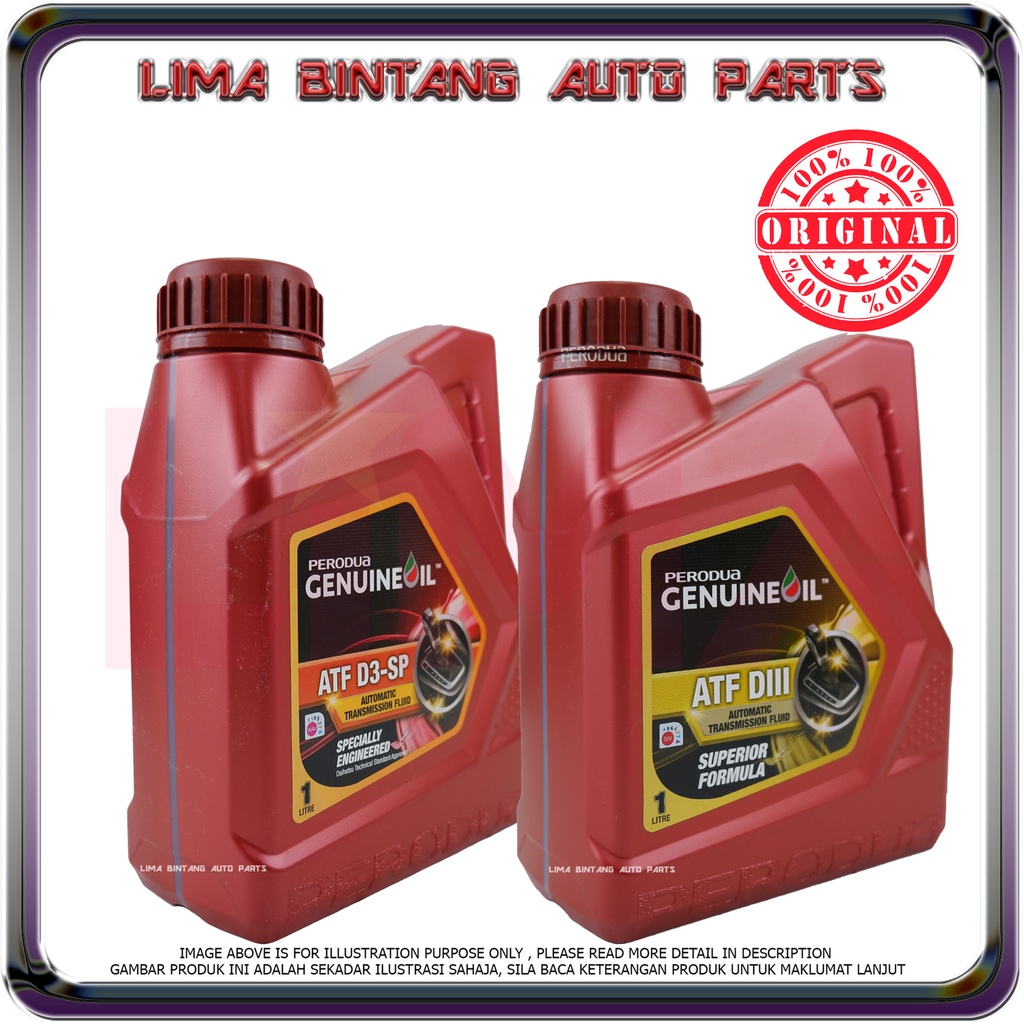 Perodua Auto Oil Fluid , Atf D3 DIII / D3-SP Auto Gear Oil *Original ...