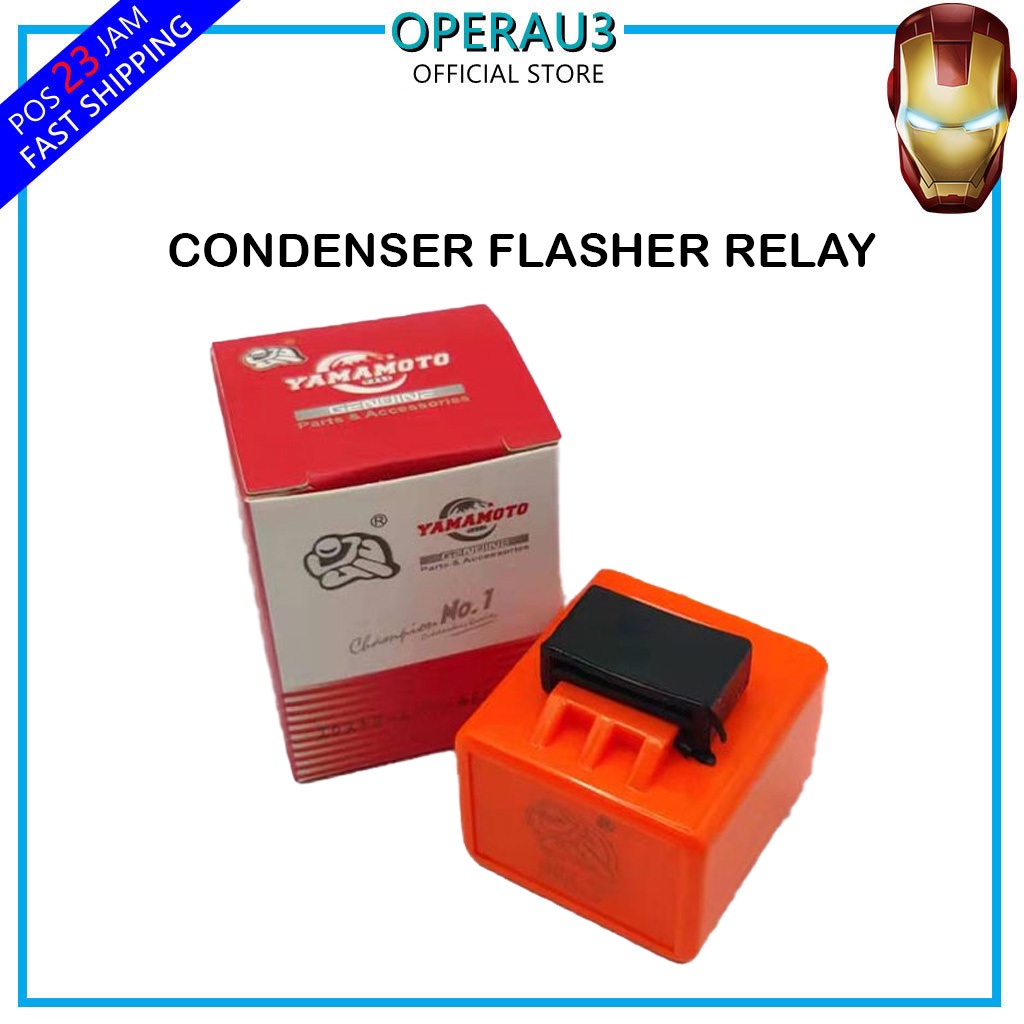 UNIVERSAL SIGNAL CONDENSER FLASHER RELAY 12V-24V MITRA BLACK / TAIKOM ...
