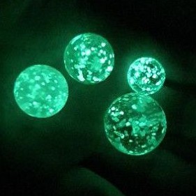Glowing in the dark Universe Glass Ball Bercahaya Guli Night light ...