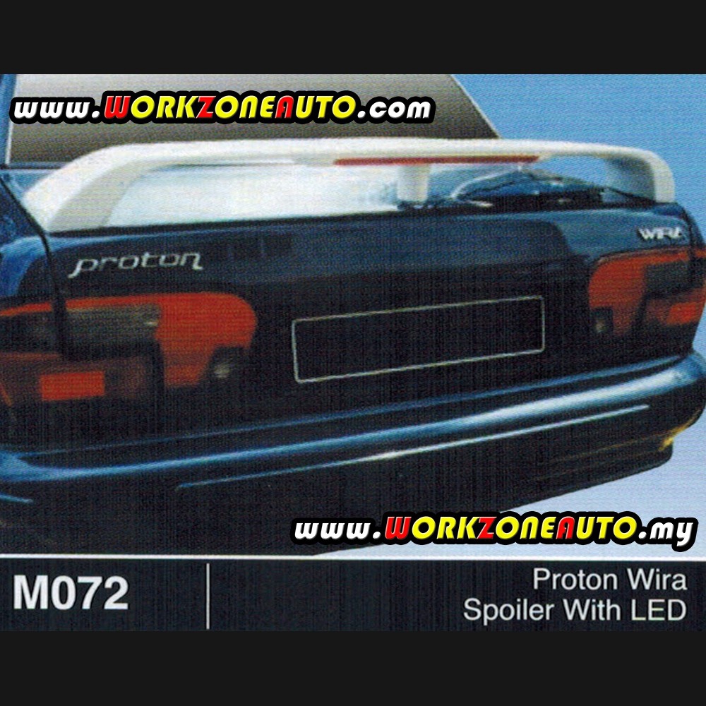 M072 Proton Wira Saloon Fiber Spoiler With LED | Shopee Malaysia