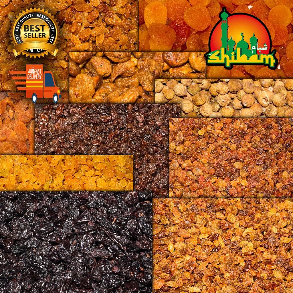 Makanan Sunnah Kismis Fancy Jumbo Zabib Golden Dark Sultana Malayer Usa ...