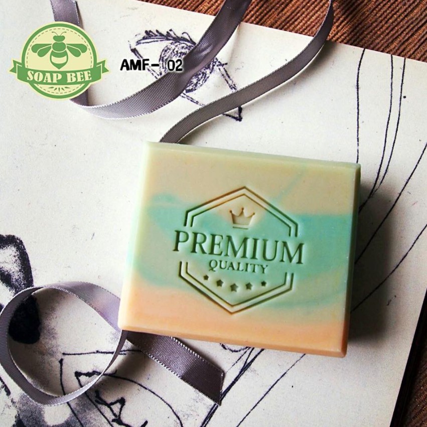 AMF-02 SOAP BEE HANDMADE SOAP STAMP ORIGINAL DESIGN AMF-02 PREMIUM SOAP ...