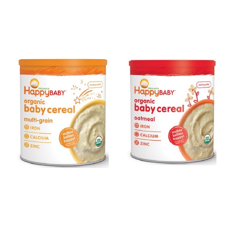 Happy Baby Organic Baby Cereal 198g | Shopee Malaysia