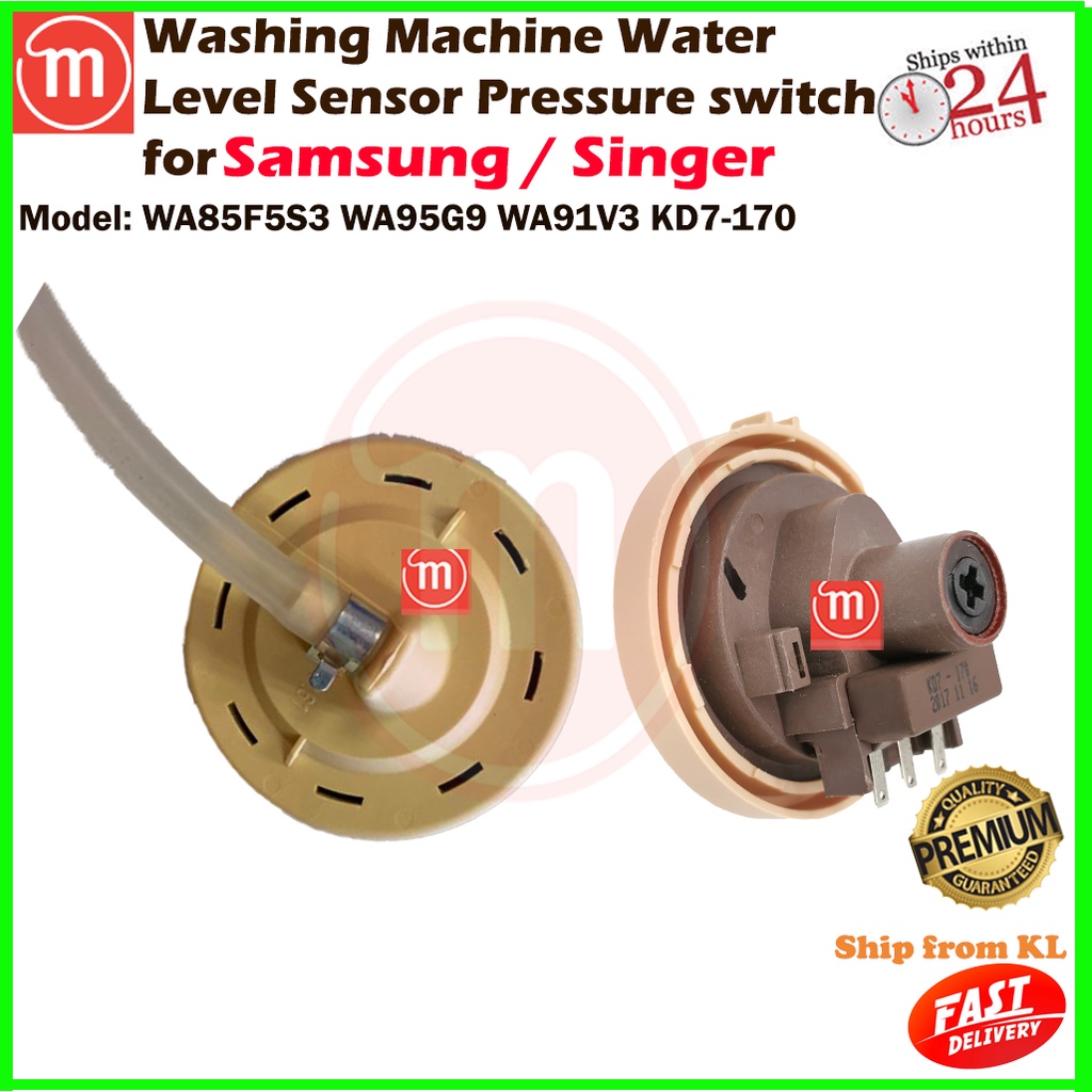 SAMSUNG SINGER WASHING MACHINE PRESSURE SWITCH WATER LEVEL SENSOR 3PIN ...