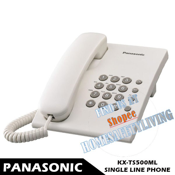 Panasonic Single Line Phone KX-TS500 (WHITE / BLACK) KX-TS500ML | Shopee Malaysia