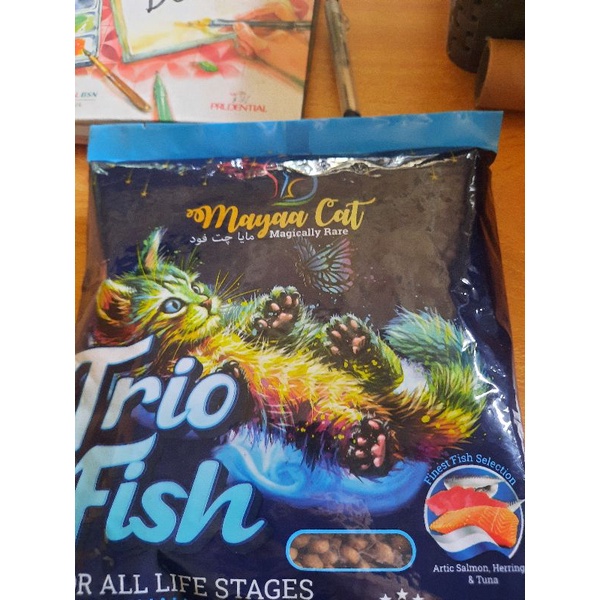 Makanan Kucing Maya Cat 400g PREMIUM 3 in 1 TUNA, OCEAN FISH, SALMON ...