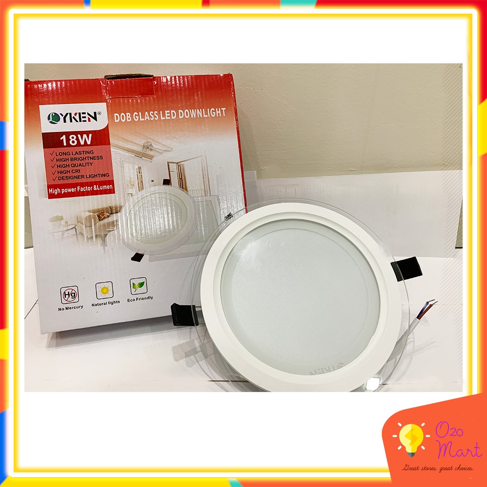 (No ballast need) 6" 18W / 4" 12W GLASS LED DOWNLIGHT ROUND/SQUARE ...