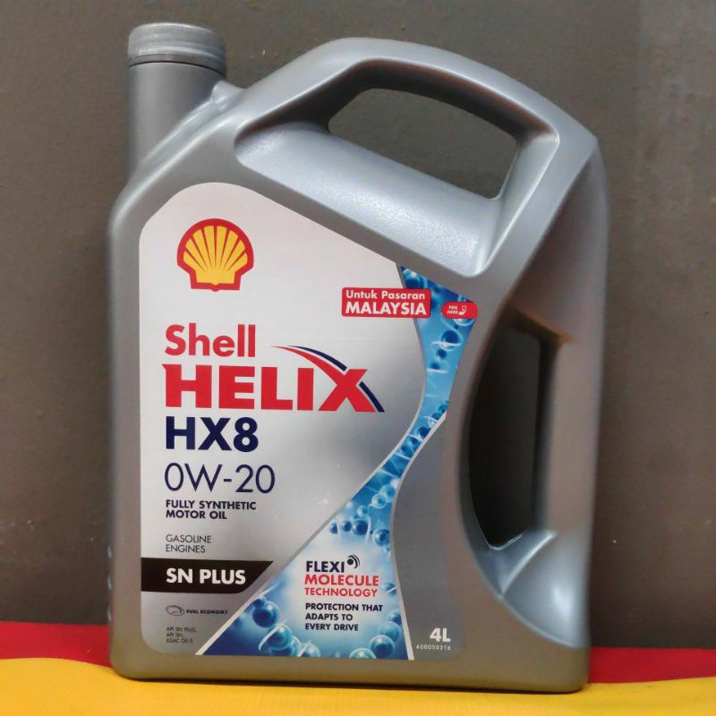 Shell Lubricant Oil (BUY 3 FREE 1) Helix HX8 0W-20 (4L) - Minyak Hitam ...