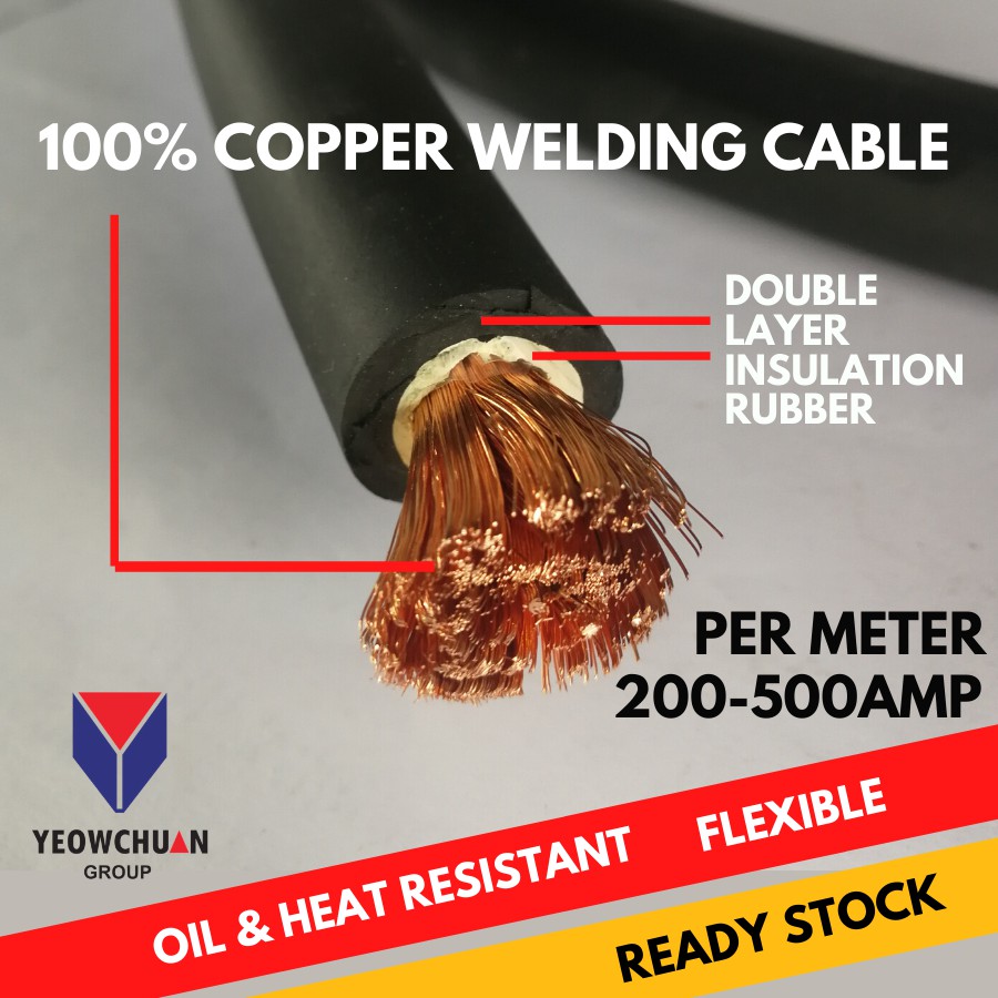 Welding Cable, 100% Pure Copper ,Airgas/Chiyoda ,Double Layer Rubber ...
