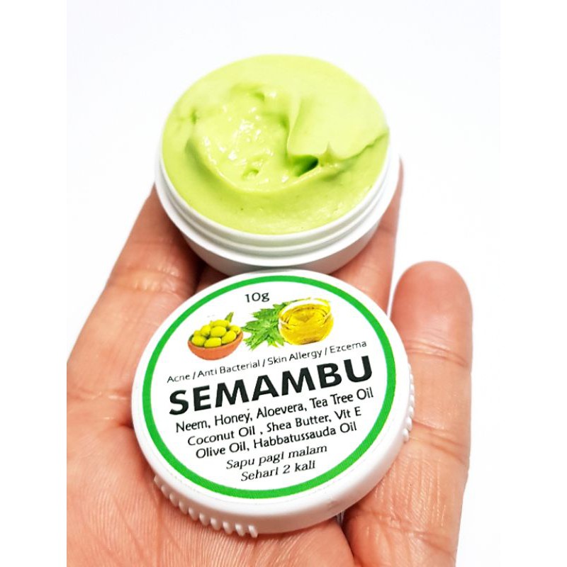 Neem/ Semambu Face Cream 10g/ Rawat Jerawat/ Keradangan Kulit/ Sensitif ...