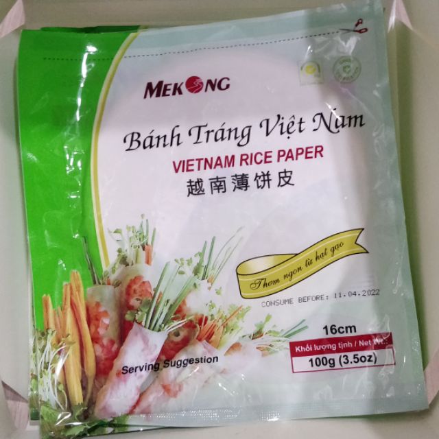 [READY STOCK ] MEKONG VIETNAMESE RICE PAPER 16cm 100 g | Shopee Malaysia