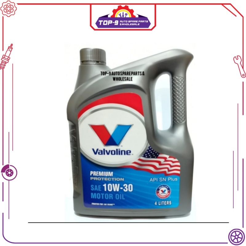 VALVOLINE Premium Conventional 10W30 Engine Oil SN [4L] | Shopee Malaysia