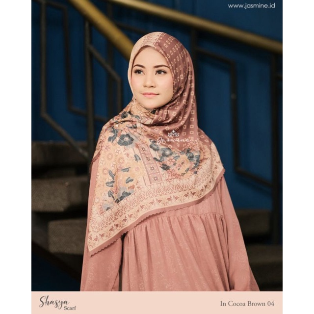Shasya SCARF WITH JASMINE CROWN COCOA CROWN | Shopee Malaysia