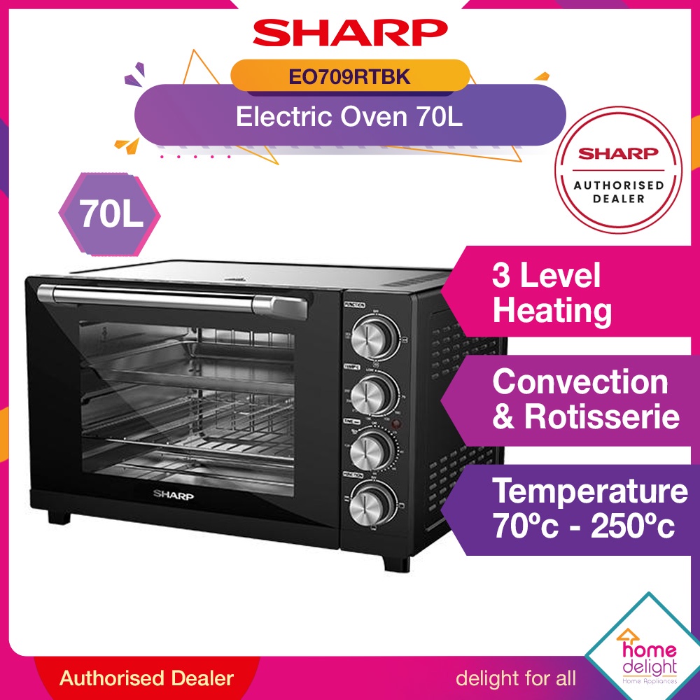 Sharp Electric Oven 70L EO709RTBK | Shopee Malaysia
