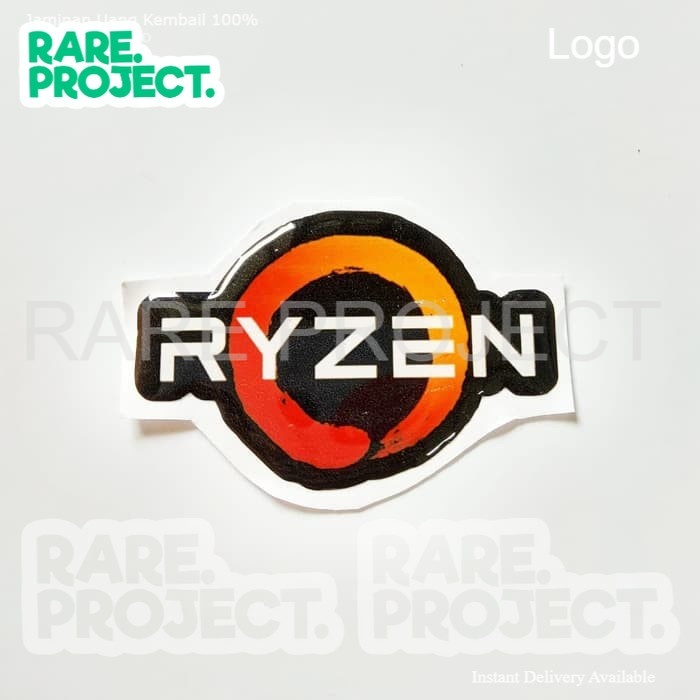Amd RYZEN FLEXIBLE embossed RESIN STICKER EMBLEM | Shopee Malaysia