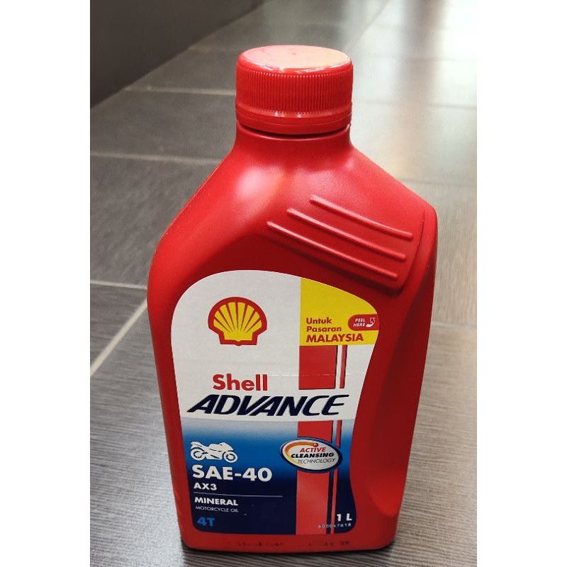 Shell ADVANCE Minyak Hitam Enjin 4T Engine Oil SAE 40 100% Original ...