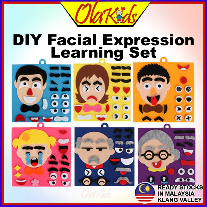 OLAKIDS Children Kids DIY Facial Expression Interesting Jigsaw Face ...