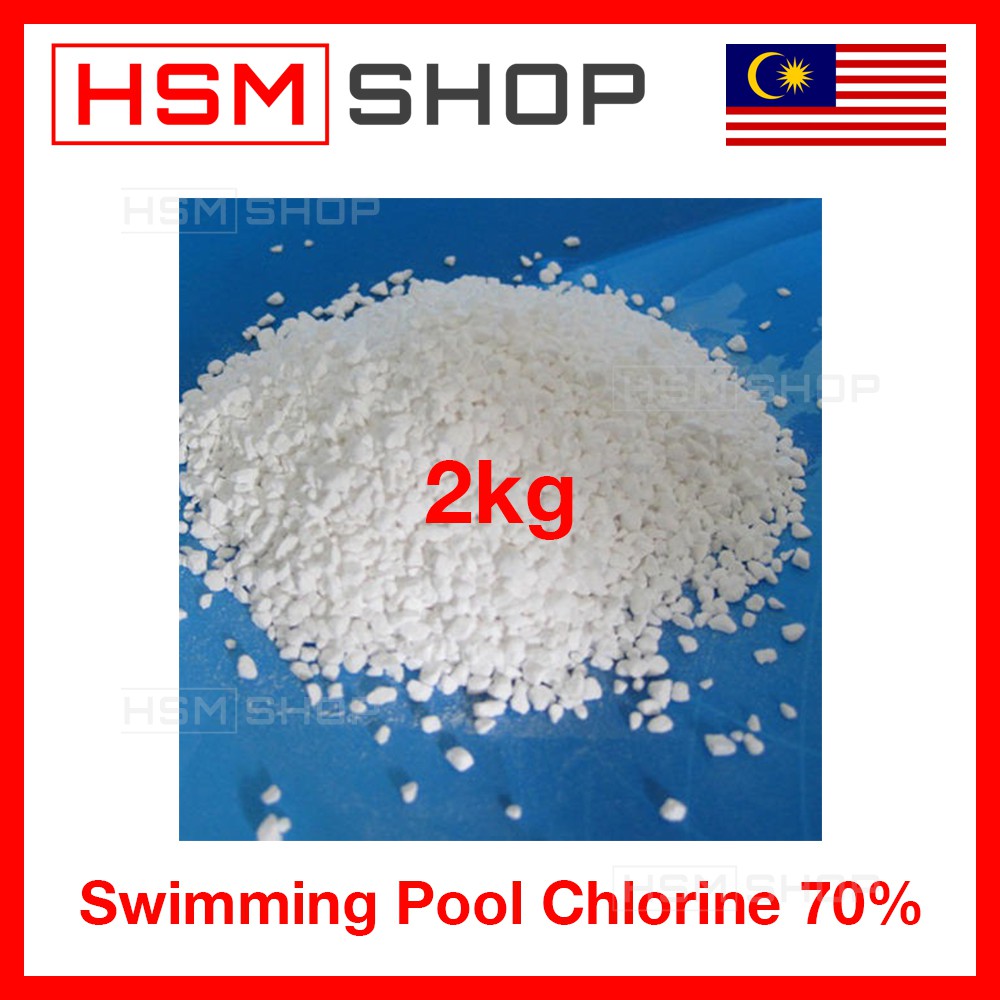 [READY STOCK] 2kg SWIMMING POOL CHLORINE POWDER / GRANULAR 70% ...