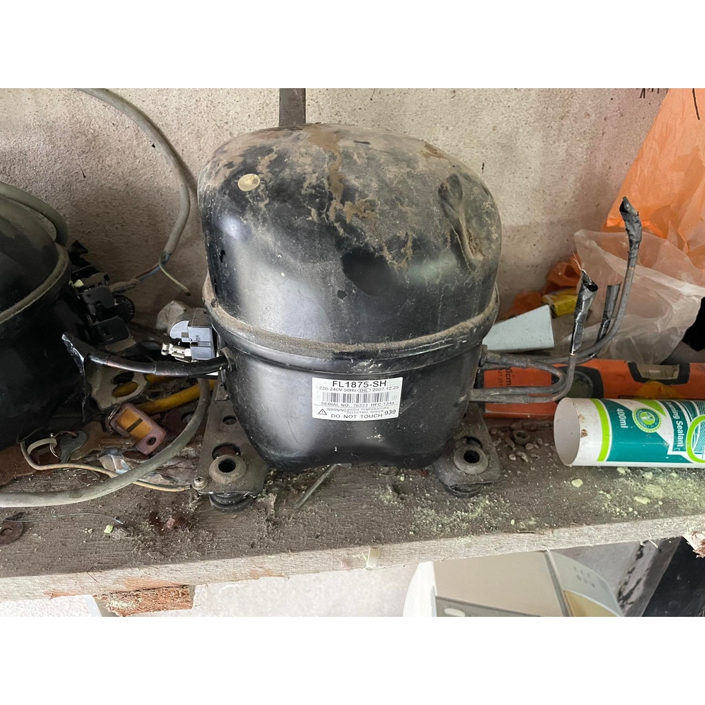 COMPRESSOR FRIDGE MOTOR second hand peti ais compressor motor running ...