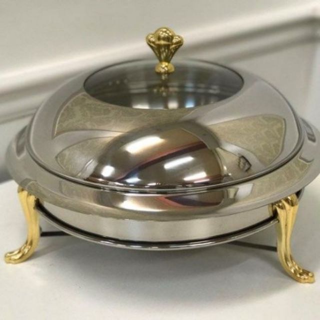 {READY STOCK} 28CM BUFFET KAKI GOLD / FOOD WARMER / BUFFET KETAM ...