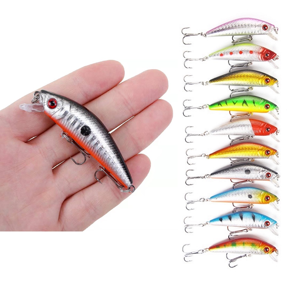 Umpan Pancing Fishing Minnow Lure Sinking 7cm/7.9g Umpan Sebarau ...
