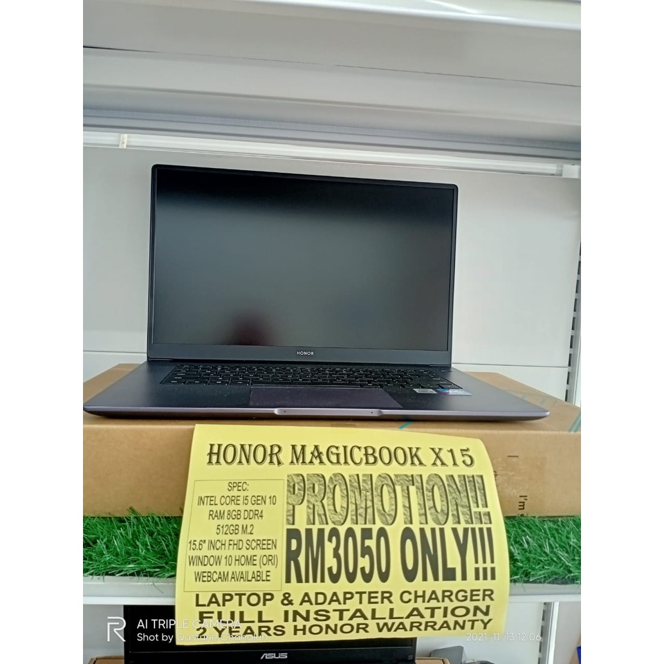 LAPTOP HONOR MAGICBOOK X15 (BRAND NEW) | Shopee Malaysia