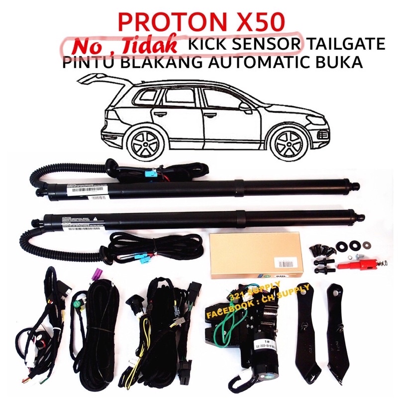Proton X50 Plug & Play Electric Auto Tailgate Power Boot Soft Close ...