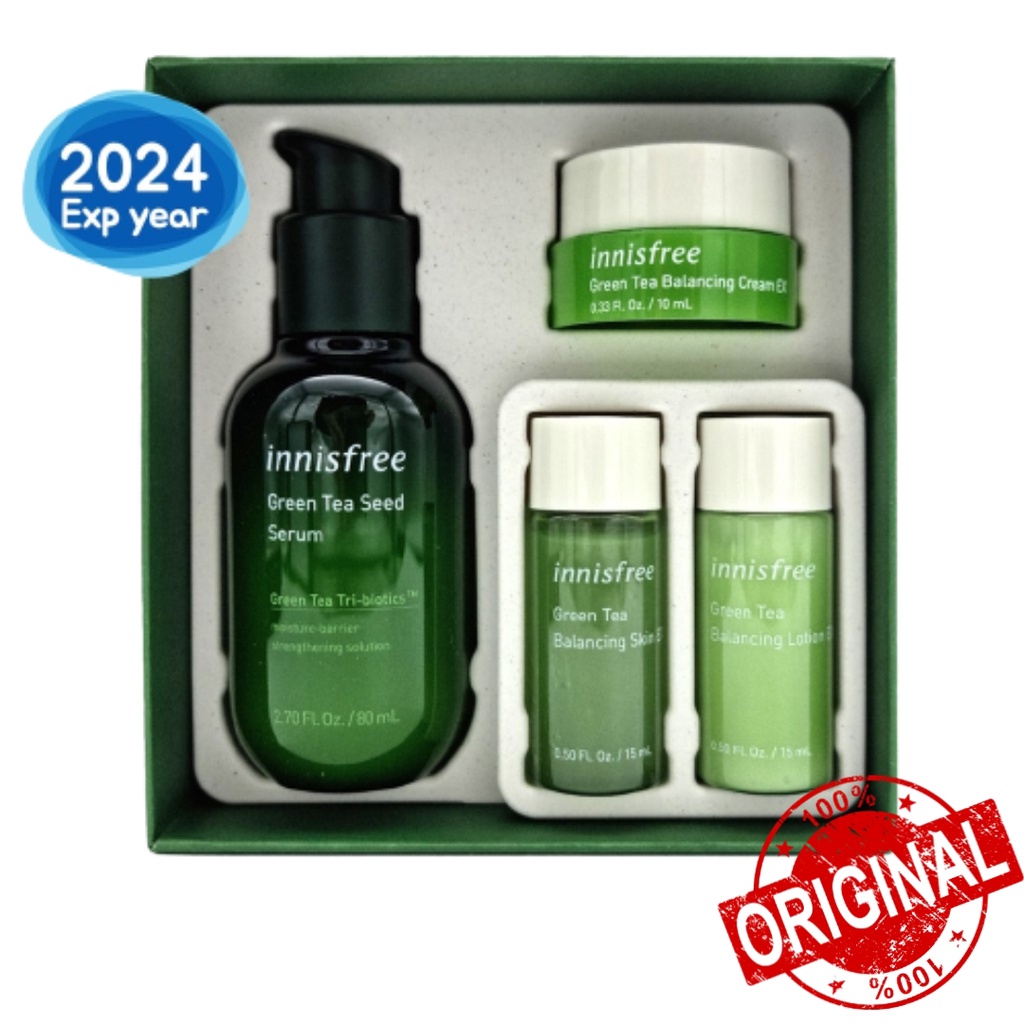 🔥LATEST 2021 SPECIAL SET🔥 INNISFREE Green Tea Seed Serum 80ml (Include ...