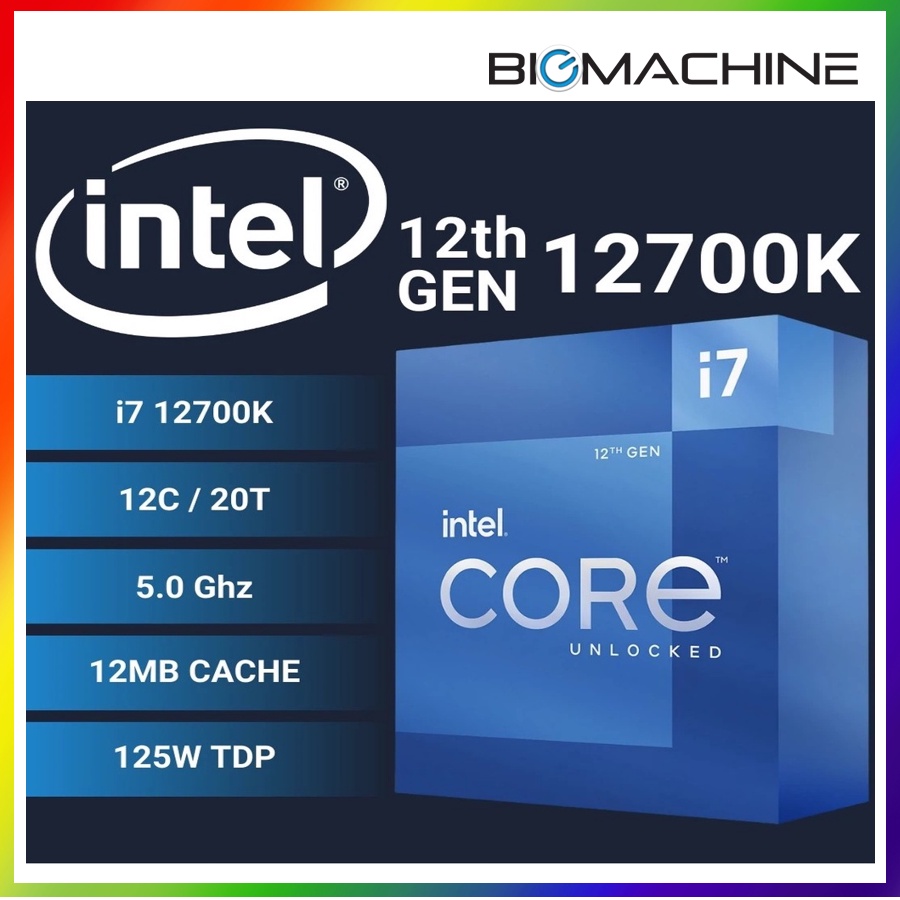 INTEL CORE I7-12700 | i7-12700F | i7-12700K | i7-12700KF | i7-11700 ...