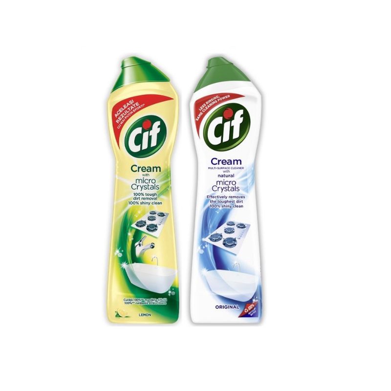 Cif Cleaning Cream Original/Lemon (660ml) Multi Surface Cleaner Pencuci ...