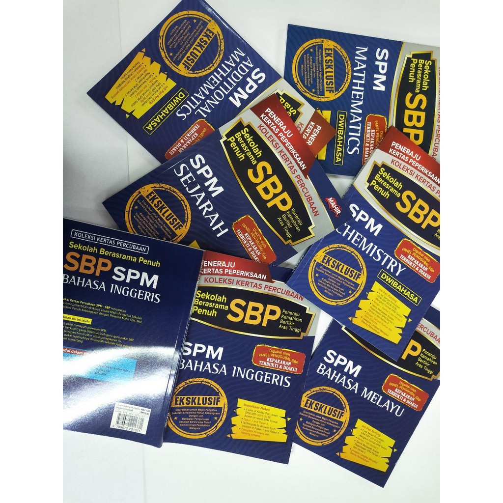 KOLEKSI KERTAS PERCUBAAN SPM SEKOLAH BERASRAMA PENUH (SBP) | Shopee Malaysia