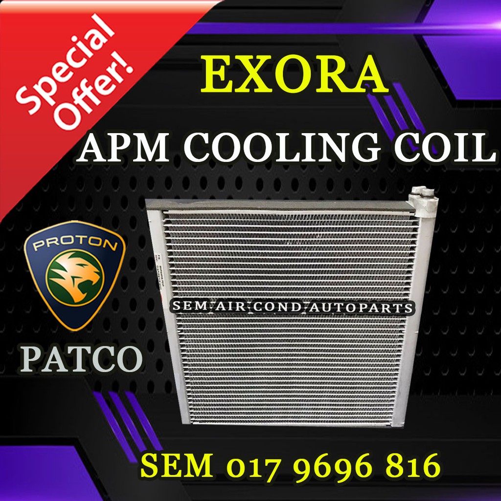 PROTON EXORA PATCO APM FRONT COOLING COIL/ EVAPORATOR (CAR AIRCOND ...