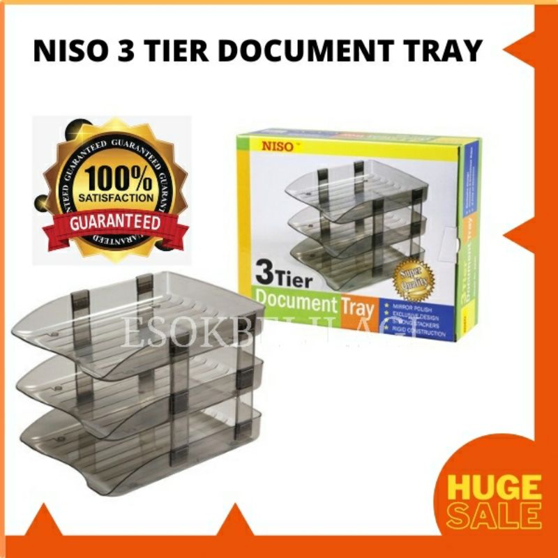 NISO 3 TIER PLASTIC DOCUMENT TRAY | Shopee Malaysia
