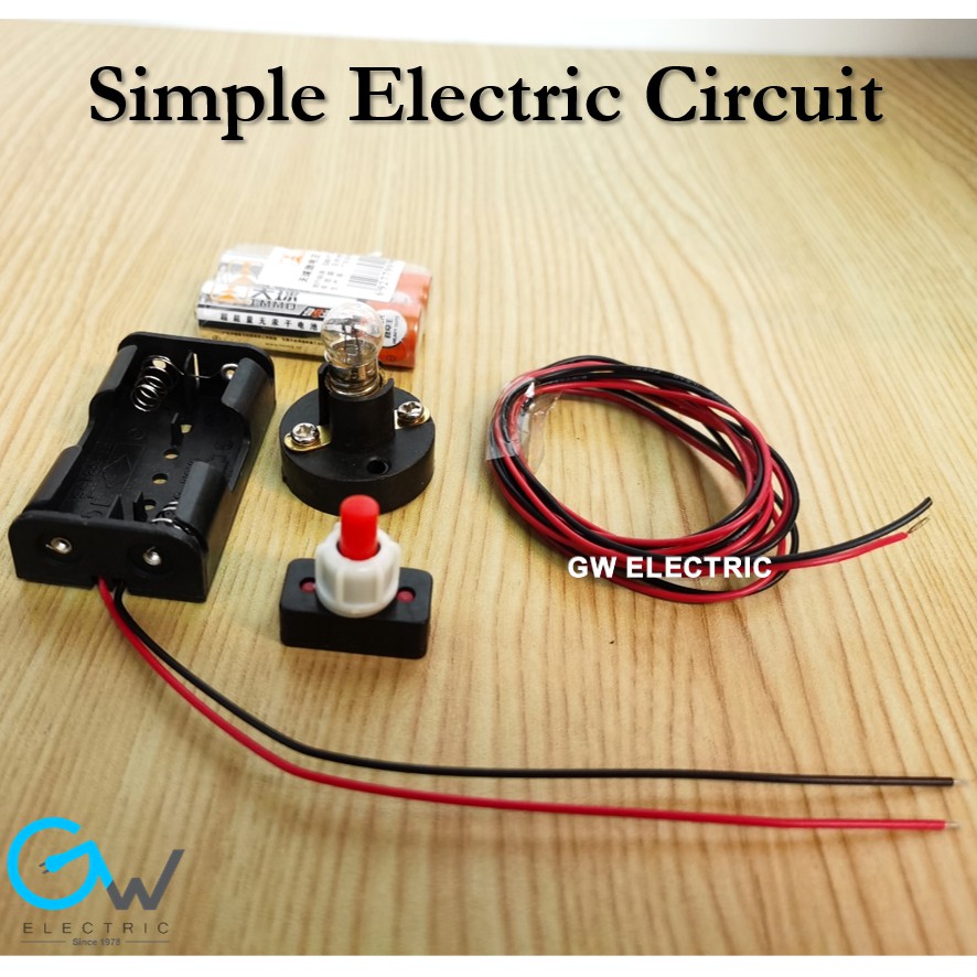 Simple Electric Circuit With Light Bulb For Primary School Students ...