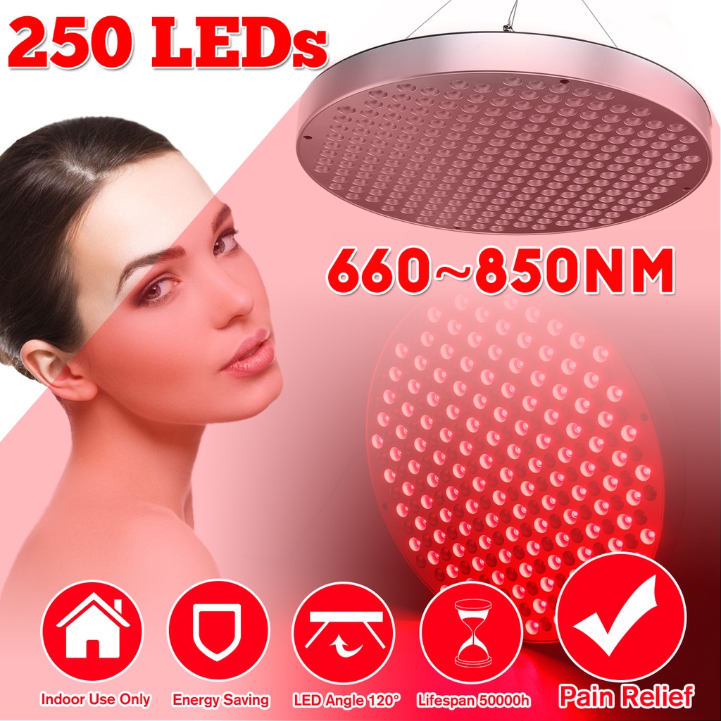 250 LED Red LED Light Therapy Deep 660nm and Near Infrared 850nm Red ...