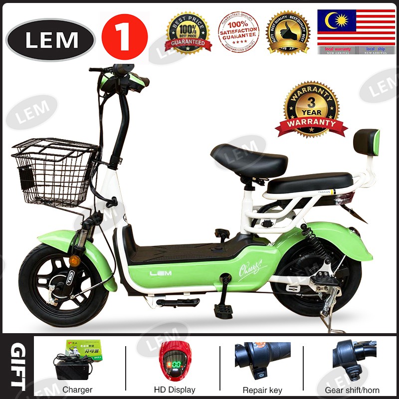 Electric Bike Scooter 2 seat Charge Basikal Elektrik Cas kualiti murah ...
