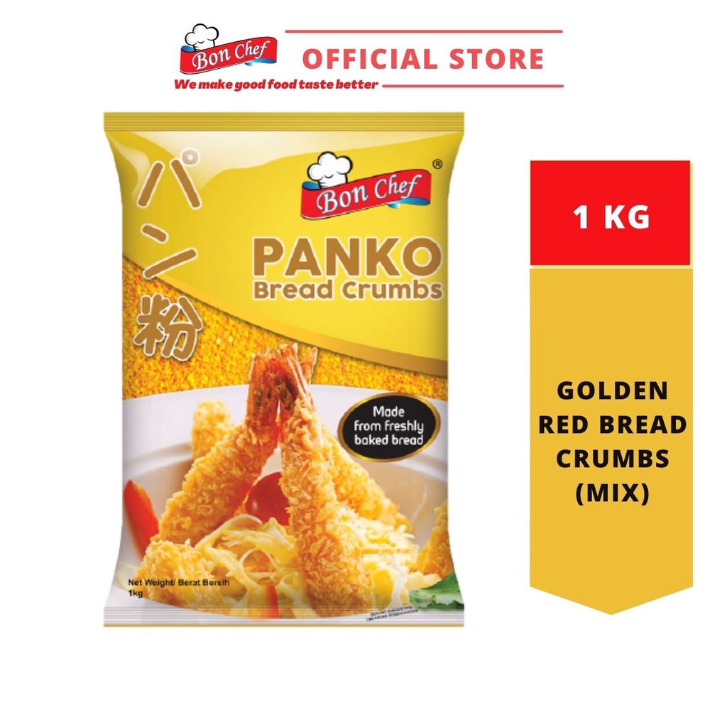 [ 1KG x 1PACK ] Breadcrumbs MIX (Golden Red) Bon Chef - CK377 📣 ...